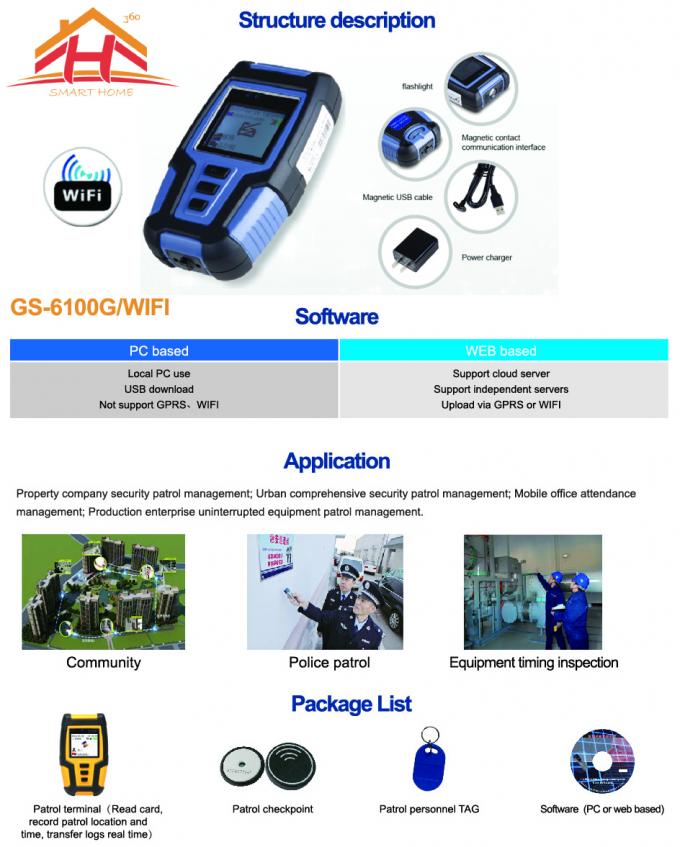 WiFi Security Guard Patrol Monitoring Systems With GPS Function ...
