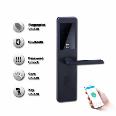 Bluetooth Touch Screen Fingerprint Door Lock Low Voltage Warning with ...