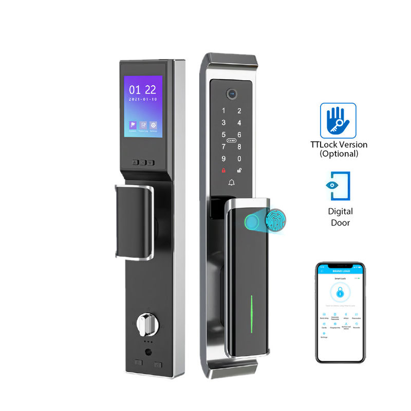 Tuya & TT Lock Smart Digital Door Lock with Camera APP/Fingerprint/Card ...