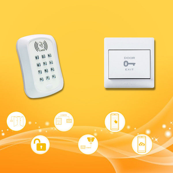 White Smart Home Access Control Switch , Door Access Push Button ...