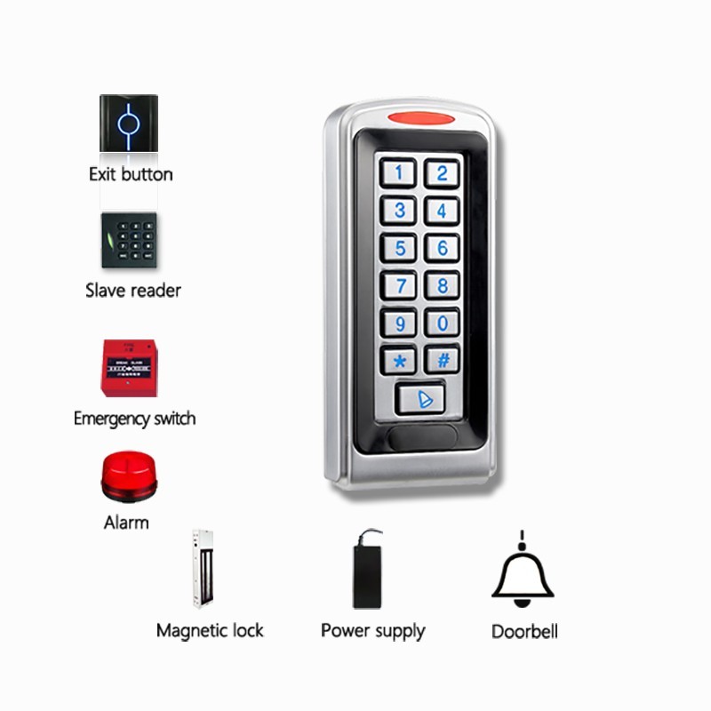 Outdoor Waterproof IP68 and Anti-vandal RFID Card Access Control Reader ...
