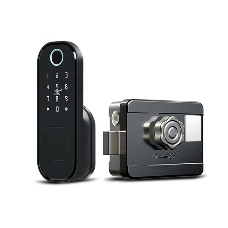 Waterproof IP65 Smart Lock Fingerprint Rim lock Wifi Intelligent ...
