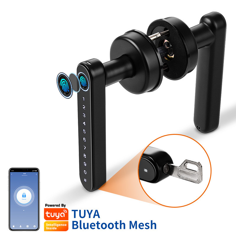 Security Wifi Wireless Door Lock TUYA APP Access Smart Keyless Digital ...