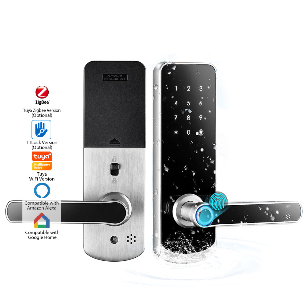 Tuya and TT LOCK APP Aluminum Alloy Wireless Smart Door Lock Suitable ...