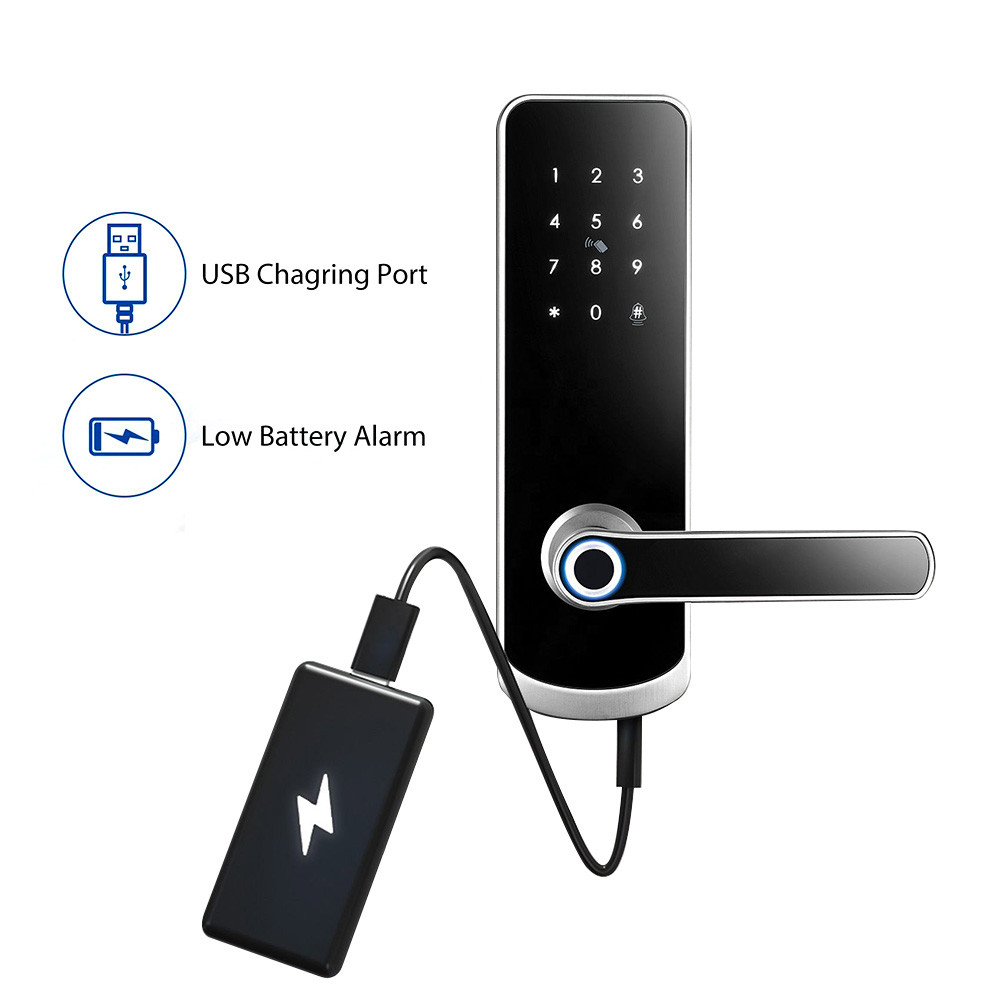 Tuya and TT LOCK APP Aluminum Alloy Wireless Smart Door Lock Suitable ...