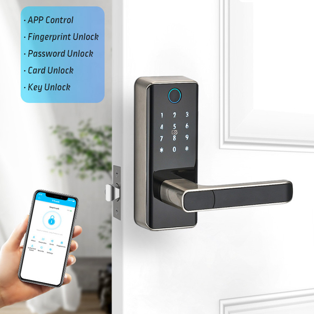 Biometric Fingerprint Remote unlocking digits door lock and smart ...