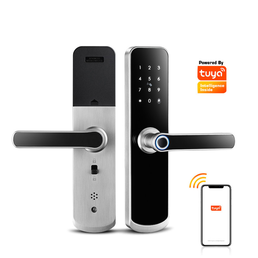 Low Voltage Alarm/Remote Control APP/Key Fingerprint RFID Card Password ...