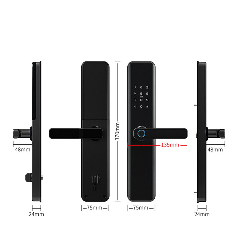High Quality Fingerprint Smart Door Lock for Hotel and Security multi ...