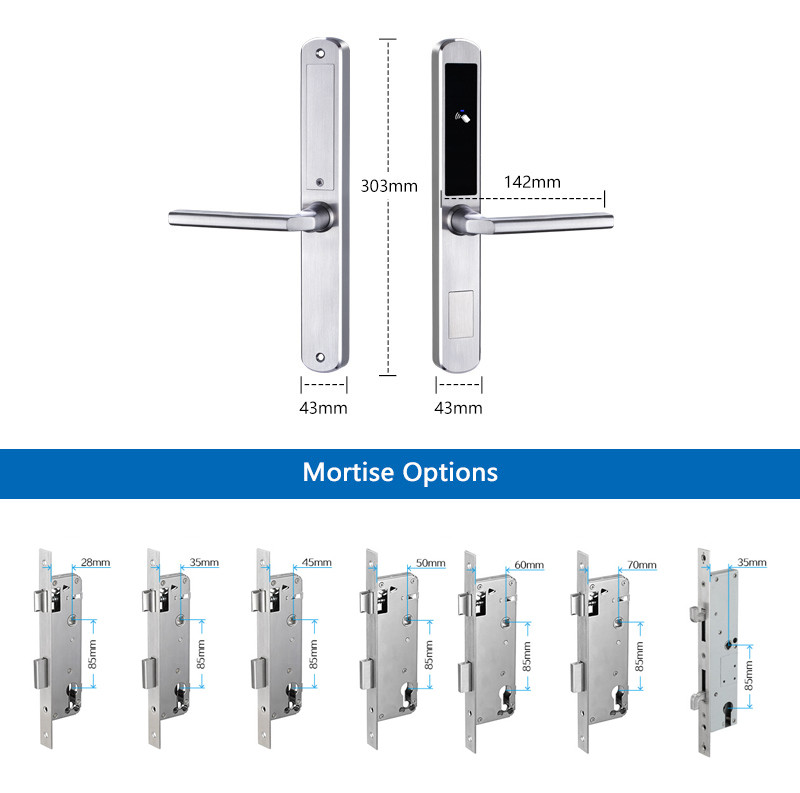 RFID Card Waterproof Wireless Door Lock for Hotel and Dustproof TUYA ...