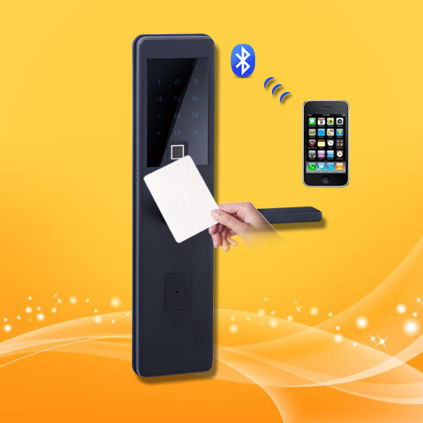 Hidden Keyhole RFID Card Door Lock , Electronic Card Swipe Door Locks ...