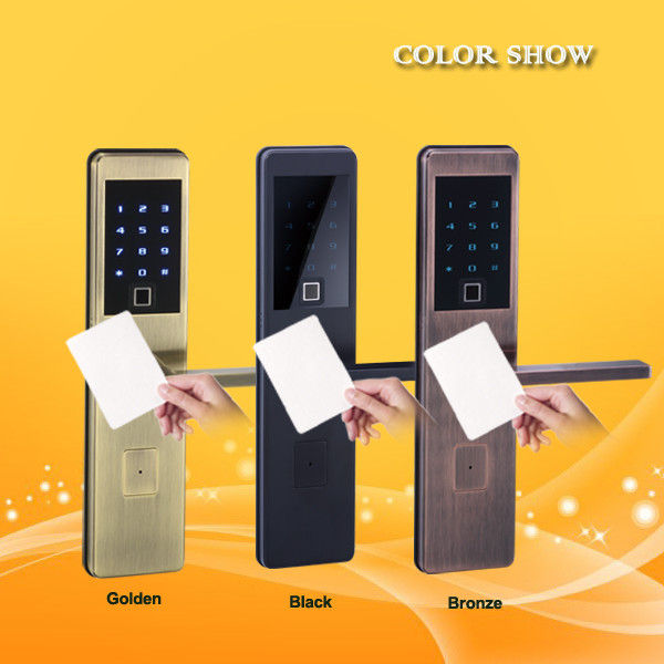 Hidden Keyhole RFID Card Door Lock , Electronic Card Swipe Door Locks ...