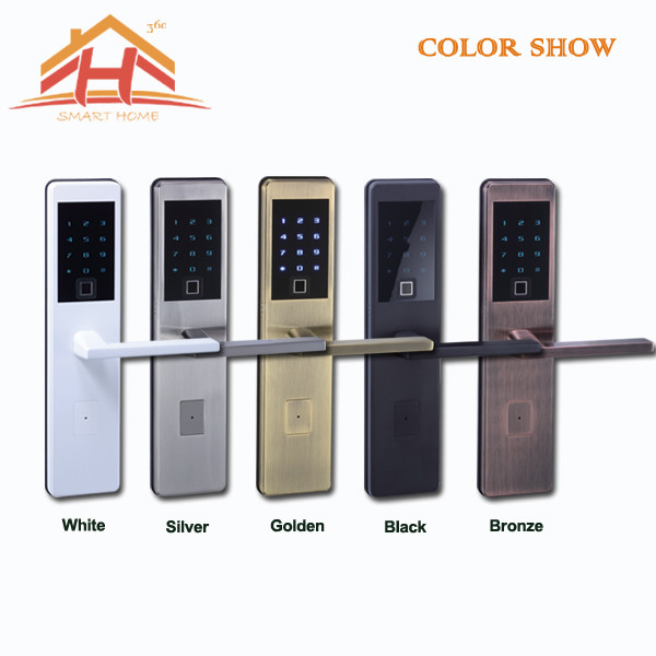 Fingerprint Keypad Bluetooth Smart Door Lock With Low - Voltage Alarm